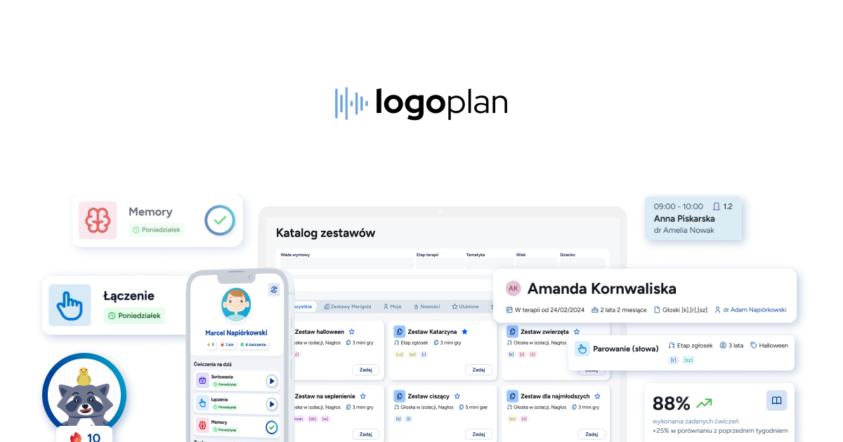Logoplan | Cyfrowe wsparcie logopedy